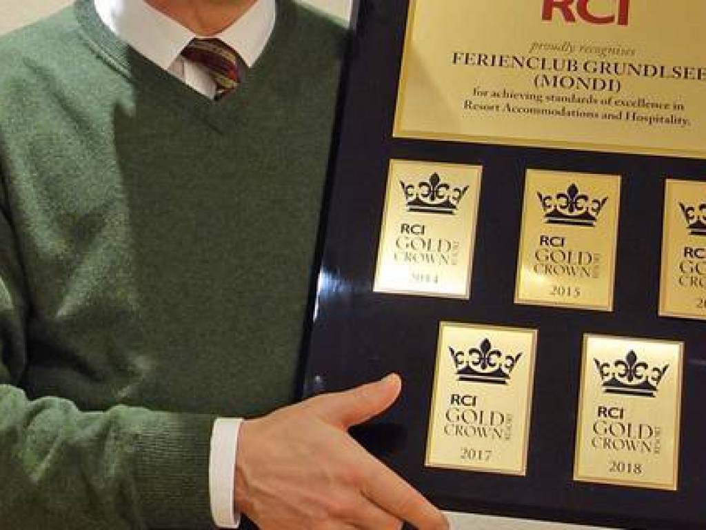 »RCI GOLD CROWN« ZUM FÜNFTEN MAL IN FOLGE - MONDI Hotels & Resorts